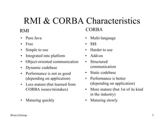 RMI and CORBA Why both are valuable tools | PPT