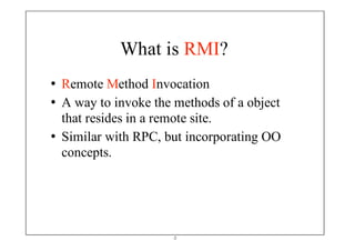 RMI Fundamentals | PPT