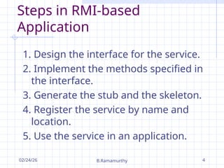 Comprehensive Guide to Building Distributed Systems with Java RMI | PPT