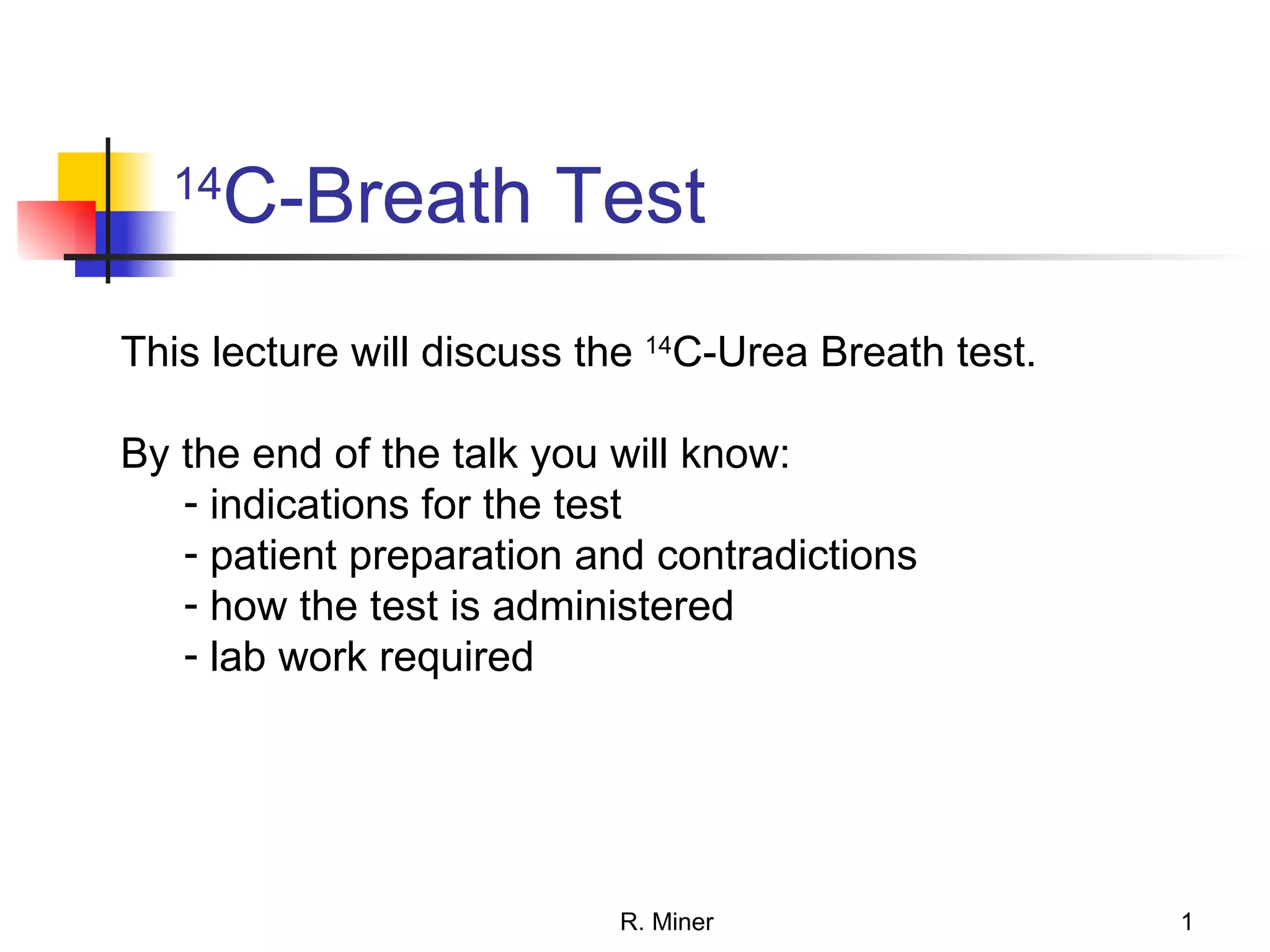 C14 urea breath test | PPT