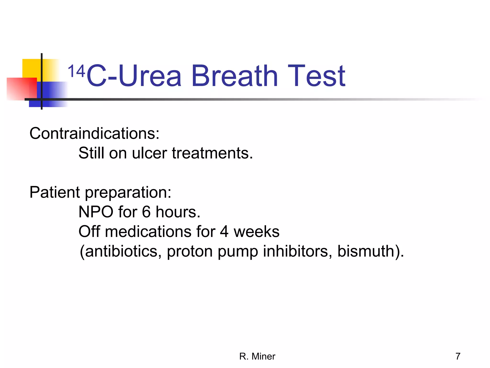 C14 urea breath test | PPT