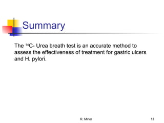 C14 urea breath test | PPT