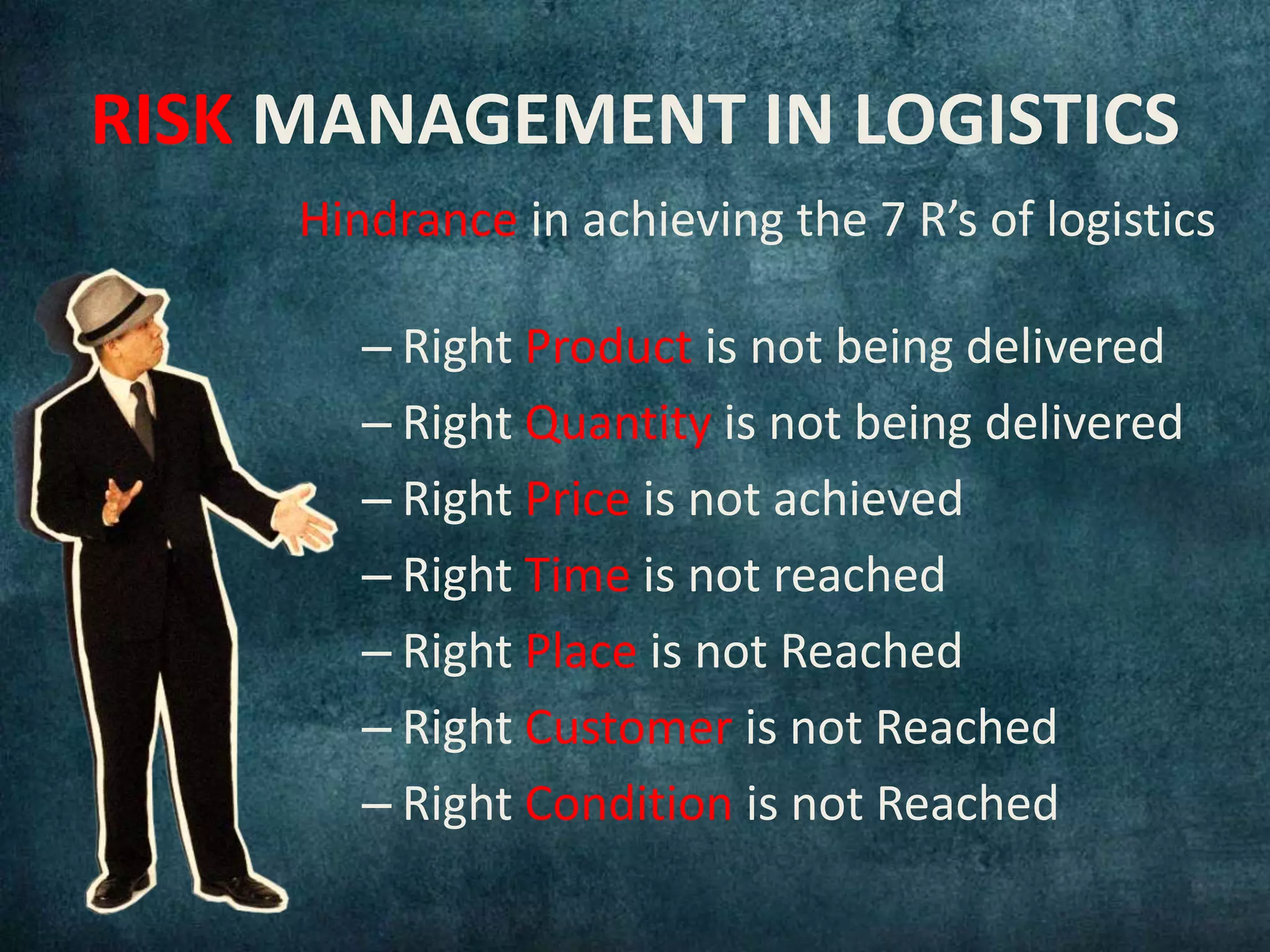 Risk Management in logistics | PPTX
