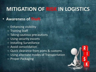 Risk Management in logistics | PPTX