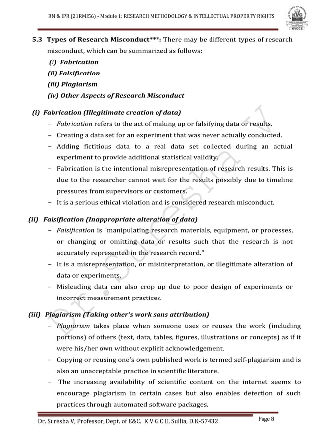 RM&IPR-21RMI56 - Module 1- by Dr. Suresha Vdf | PDF | Science
