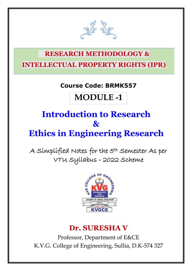 RM & IPR-BRMK557- Module 1 final - 2024-25 by Dr.Suresha V.pdf