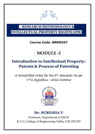 RM & IPR-BRMK557- Module 3-final by Dr.Suresha V.pdf