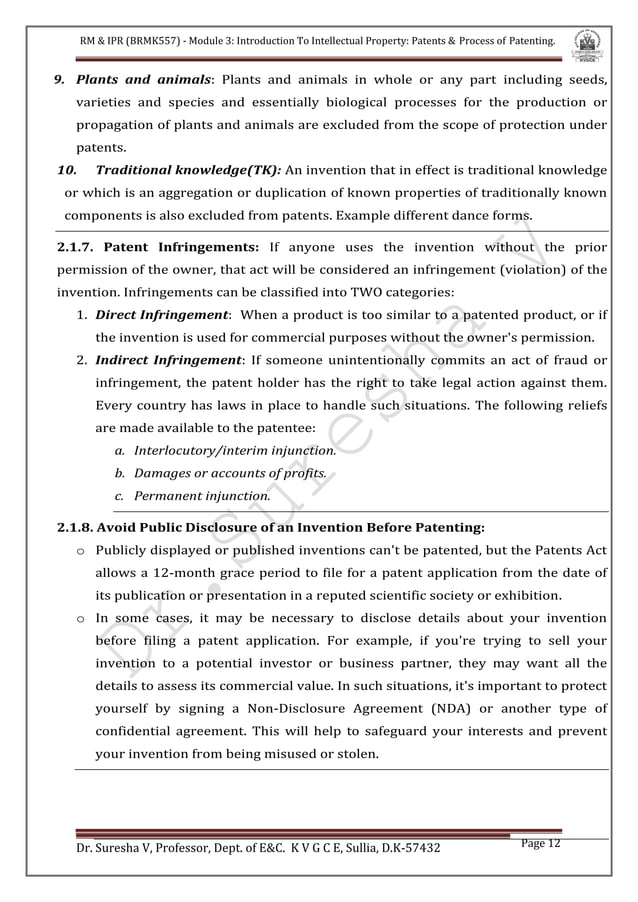 RM & IPR-BRMK557- Module 3-final by Dr.Suresha V.pdf | Industrial ...