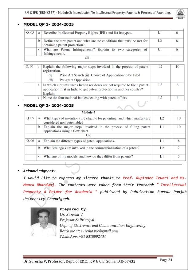 RM & IPR-BRMK557- Module 3-final by Dr.Suresha V.pdf | Industrial ...