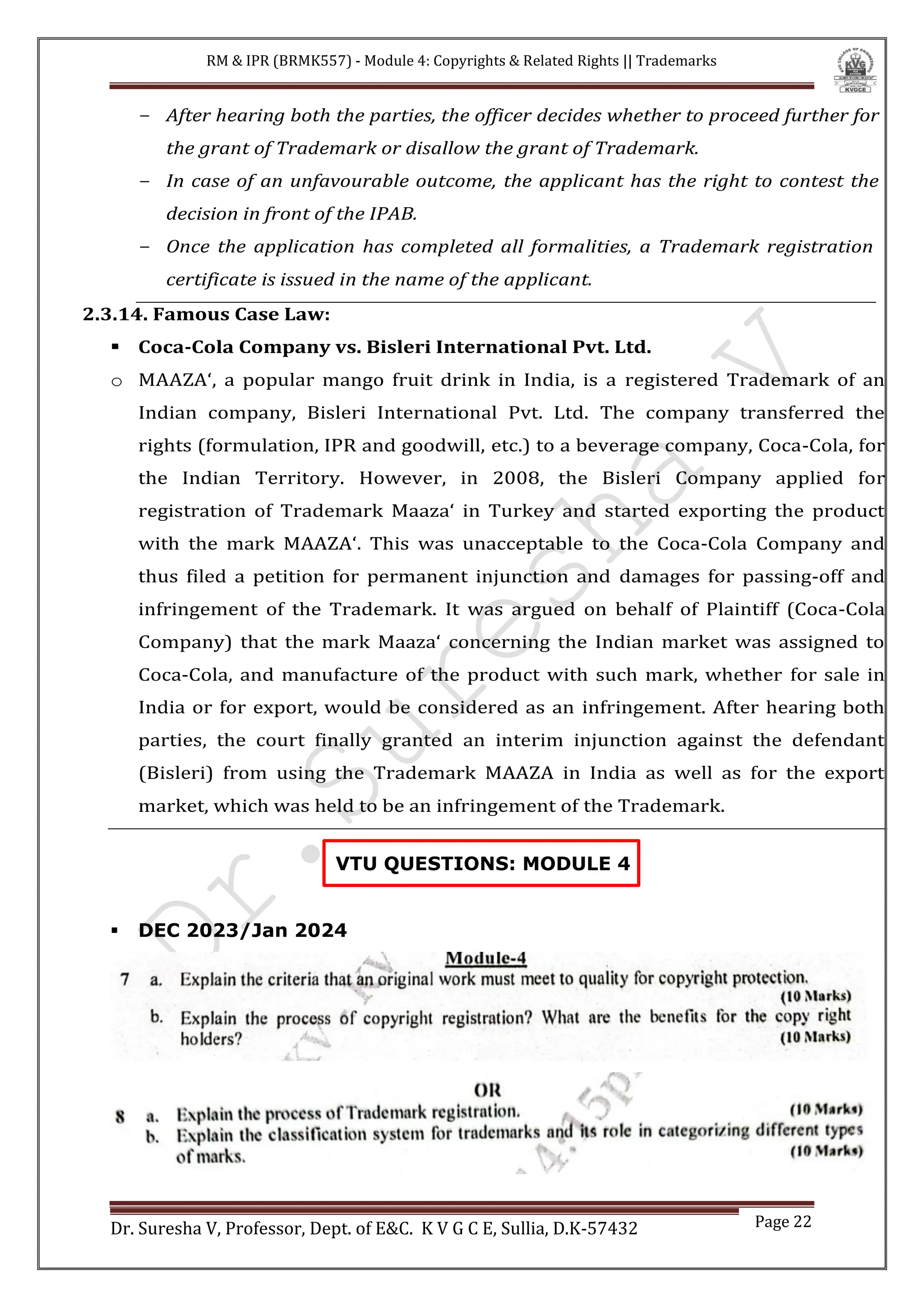 RM & IPR-BRMK557- Module 4-Final by Dr.Suresha V.pdf