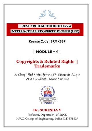 RM & IPR-BRMK557- Module 4-Final by Dr.Suresha V.pdf