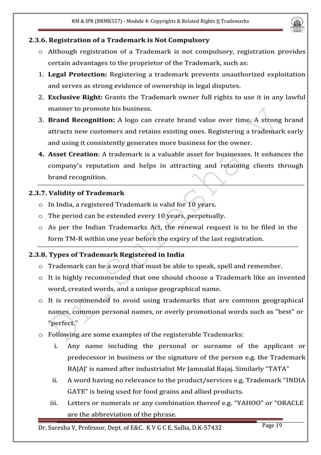 RM & IPR-BRMK557- Module 4-Final by Dr.Suresha V.pdf | Law