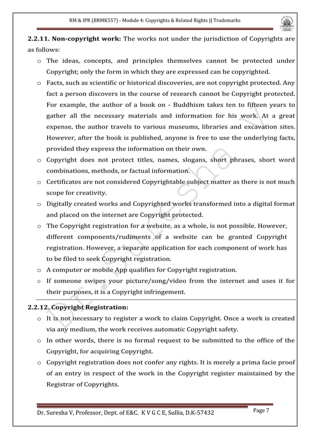 RM & IPR-BRMK557- Module 4-Final by Dr.Suresha V.pdf | Law