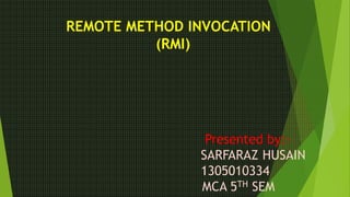 Rmi presentation | PPTX