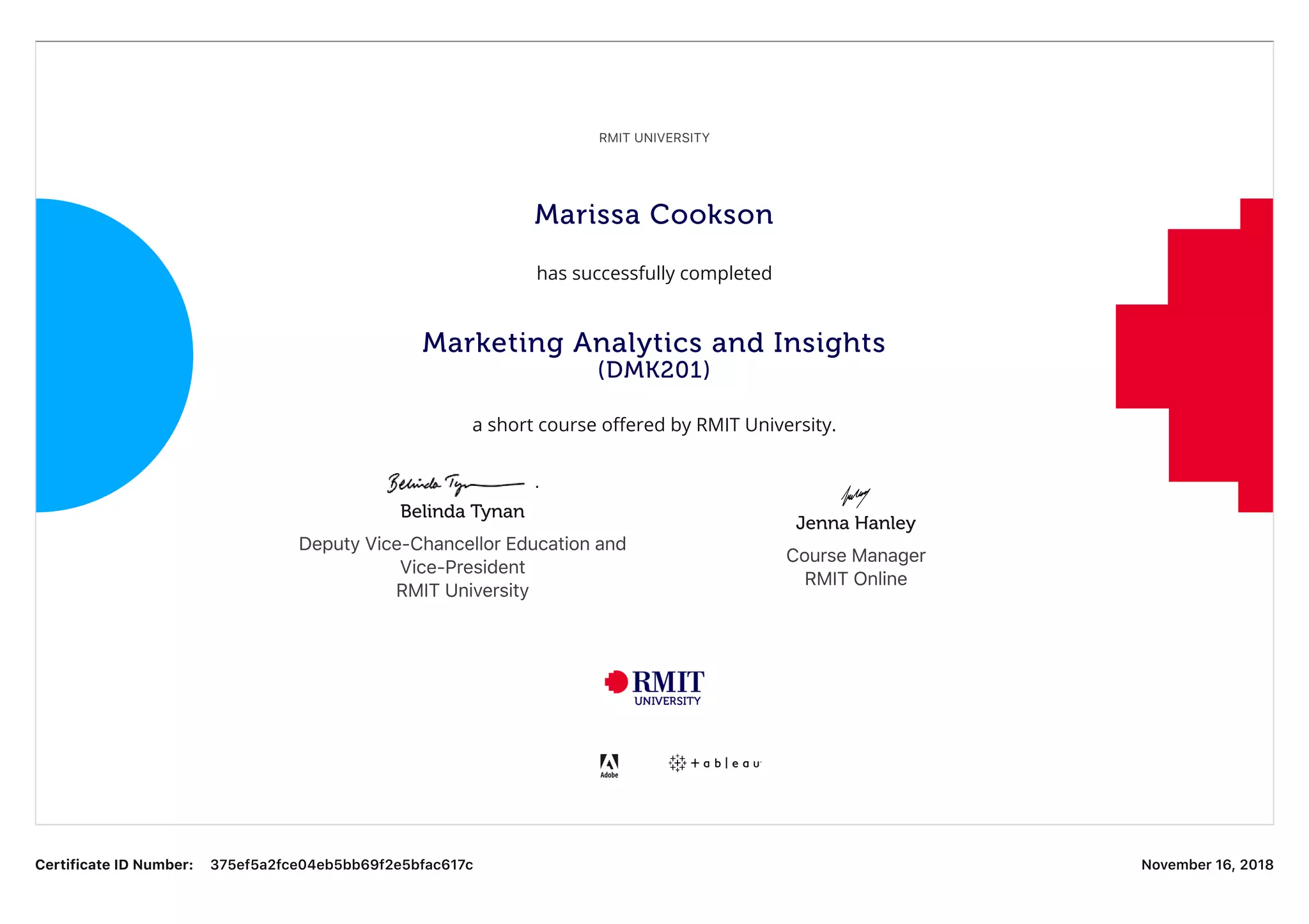 RMIT Marketing Analytics & Insights | PPT