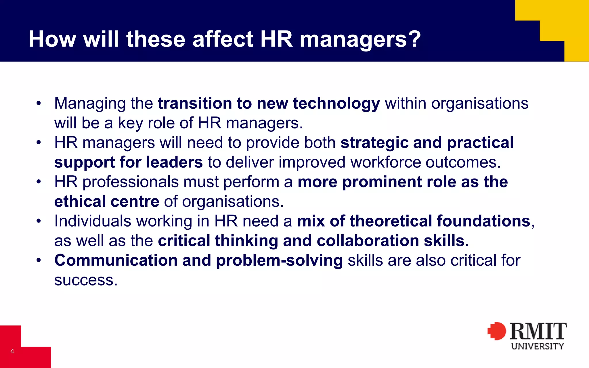 Disruption in HR: key trends impacting the future workplace | PPT