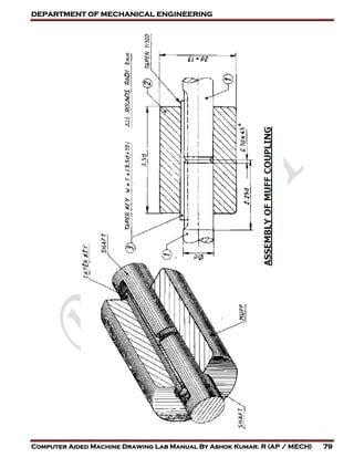 COMPUTER AIDED MACHINE DRAWING LAB MANUAL | PDF