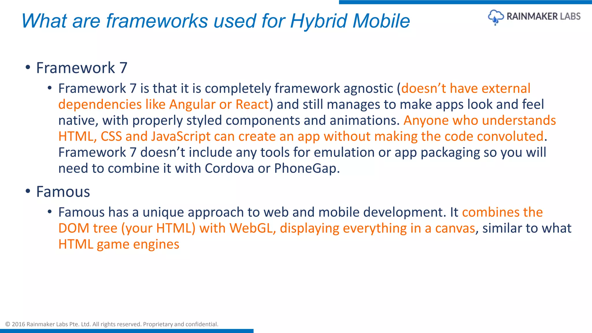 Native - Hybrid - Web Mobile Architectures | PPTX