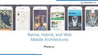 Native - Hybrid - Web Mobile Architectures | PPTX