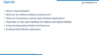 Native - Hybrid - Web Mobile Architectures | PPTX