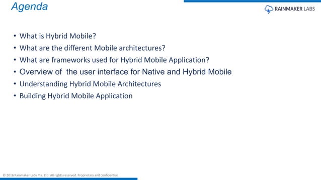 Native - Hybrid - Web Mobile Architectures | PPTX