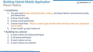 Native - Hybrid - Web Mobile Architectures | PPTX