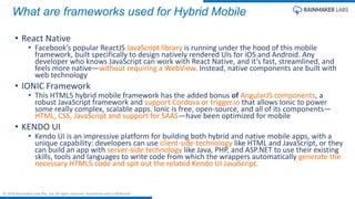 Native - Hybrid - Web Mobile Architectures | PPTX