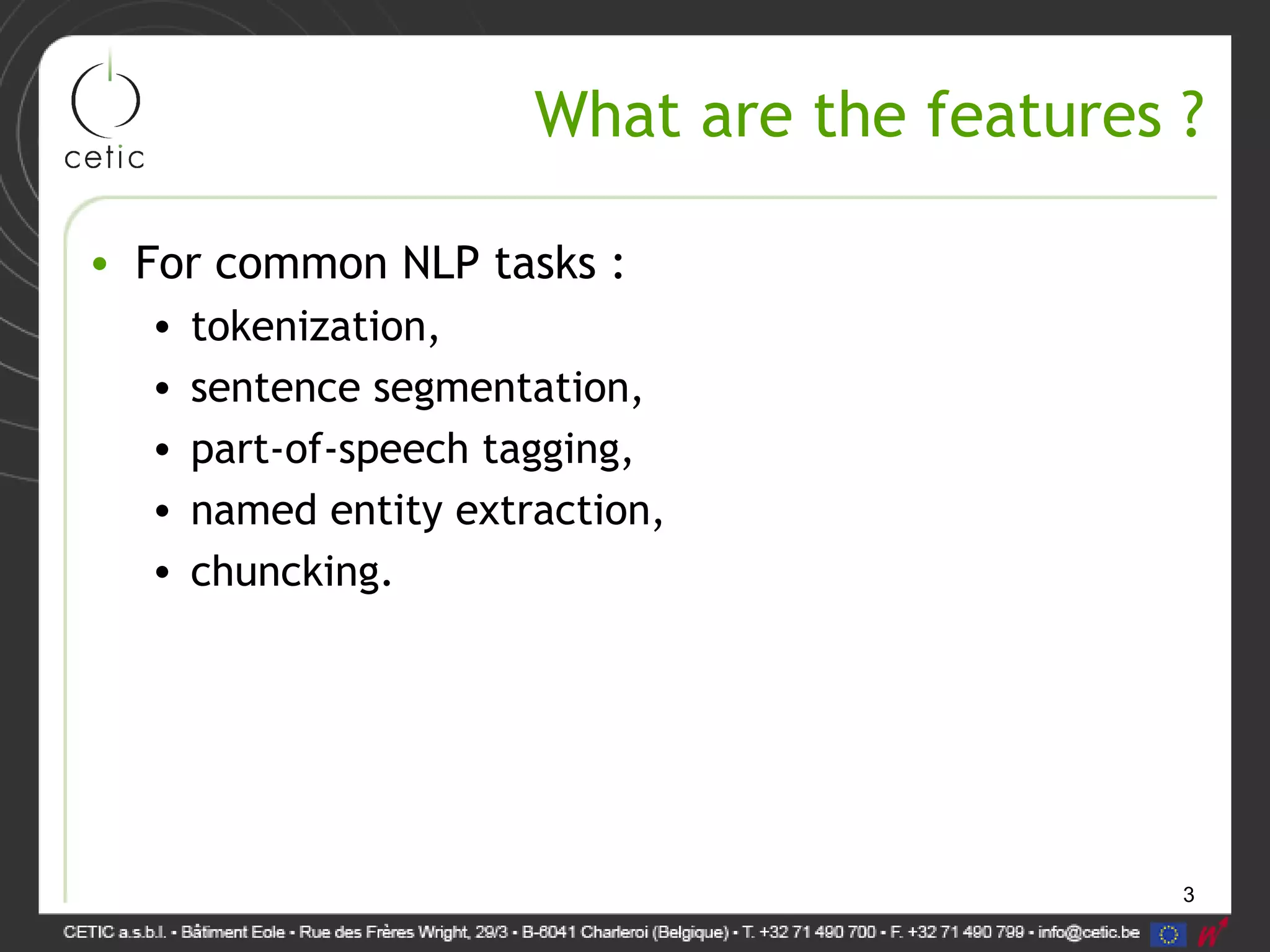 Presentation of OpenNLP | PDF