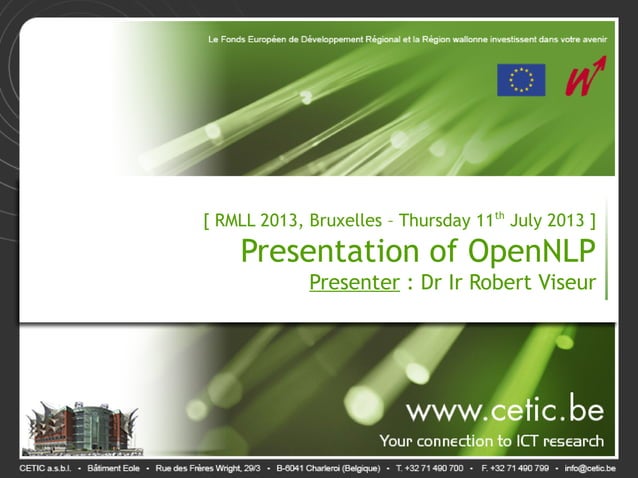 Presentation of OpenNLP | PDF