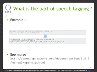Presentation of OpenNLP | PDF