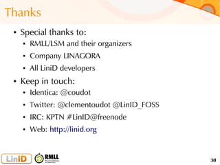 RMLL 2013 - Synchronize OpenLDAP and Active Directory with LSC | PPT