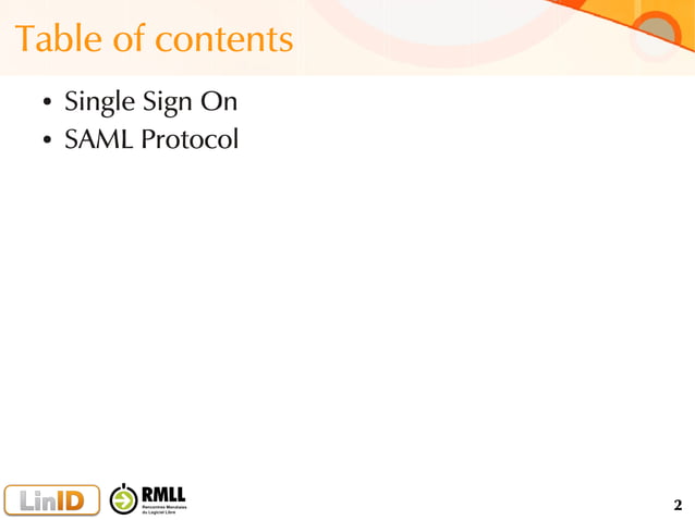 RMLL 2013 - The SAML Protocol: Single Sign On for skilled people | PDF | Internet | Computing