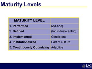 Requirements Maturity Model Overview | PPTX