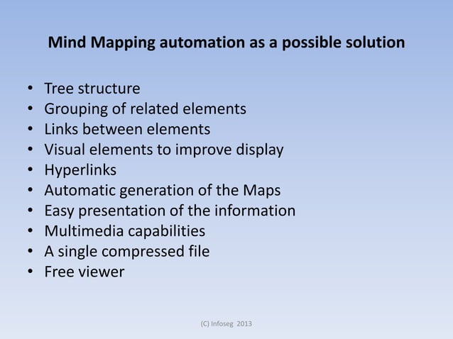 Statistical Analysis with R and Mind Mapping automation | PPT