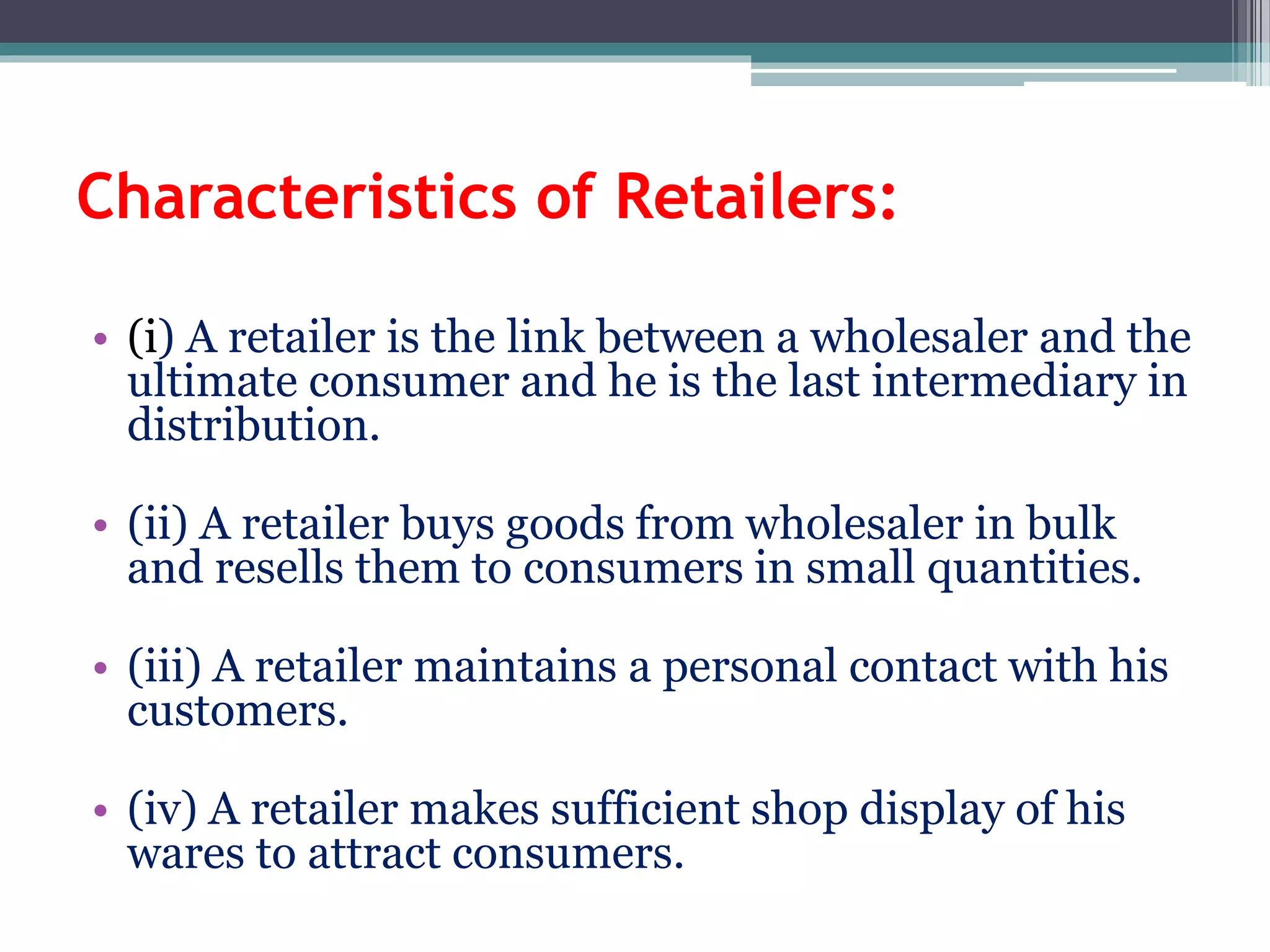 Retail Marketing Management- INTRODUCTION | PPT