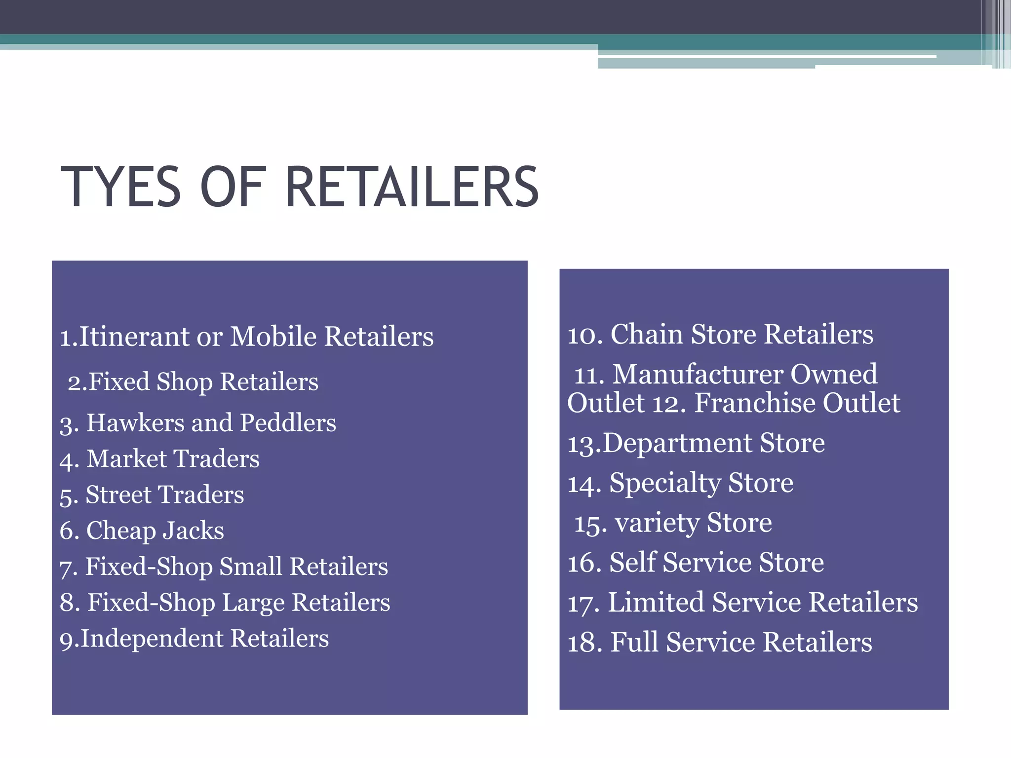 Retail Marketing Management- INTRODUCTION | PPT