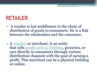 Retail Marketing Management- INTRODUCTION | PPT