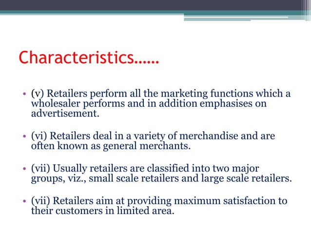 Retail Marketing Management- INTRODUCTION | PPT
