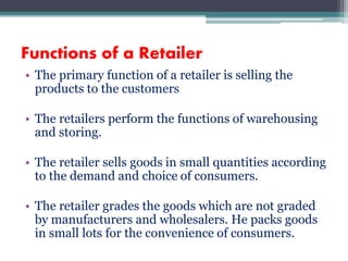 Retail Marketing Management- INTRODUCTION | PPT
