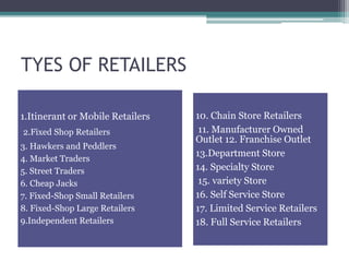 Retail Marketing Management- INTRODUCTION | PPT