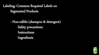 Product: Labeling | PPTX | Nutrition | Healthy Living