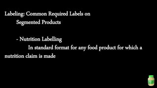 Product: Labeling | PPTX | Nutrition | Healthy Living