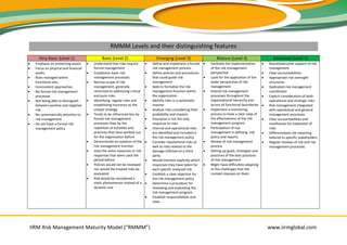 Risk Management Maturity Model (RMMM) | PDF
