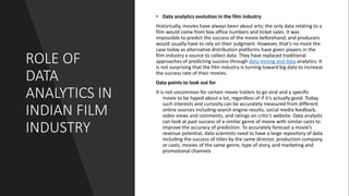 Data Analytics in INDIAN FILM INDUSTRY | PPT