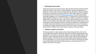 Data Analytics in INDIAN FILM INDUSTRY | PPT