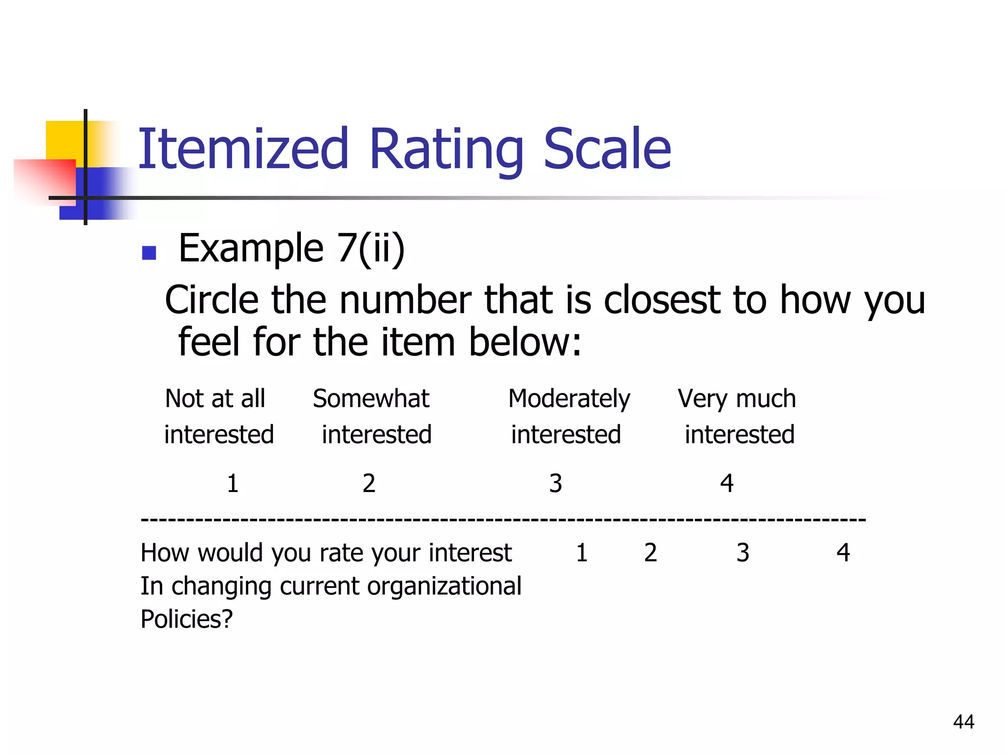 RMM scales ,reliability,validity.ppt