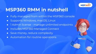 Getting Started with MSP360 RMM webinar April 2024 | PPT