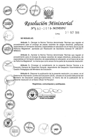 Rm n _592-2018-minedu | PDF