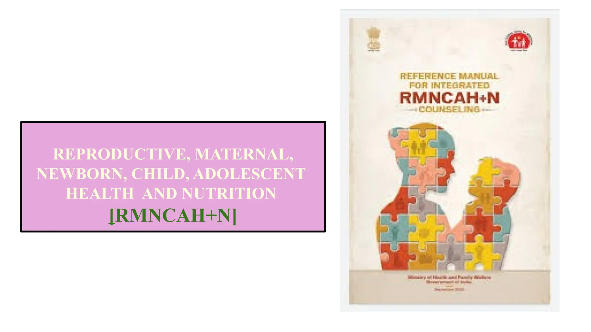 RMNCAH+N (REPRODUCTIVE,MATERNAL,NEWBORN,CHILD,ADOLOSCENT HEALTH AND ...