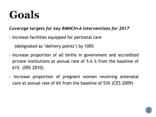 RMNCH+A 5 x 5 matrix | PPTX | Pregnancy | Reproductive Health